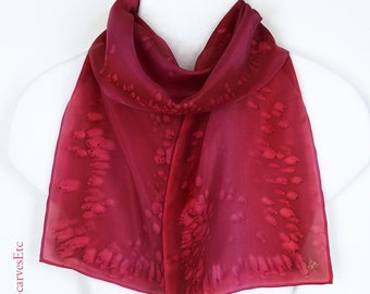 Raspberry scarf | Etsy