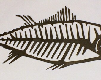 Laser cut fish art | Etsy