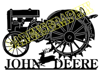 DXF File of a John Deere tractor for use with a cmc plasma