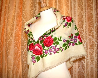 Popular items for babushka scarf on Etsy