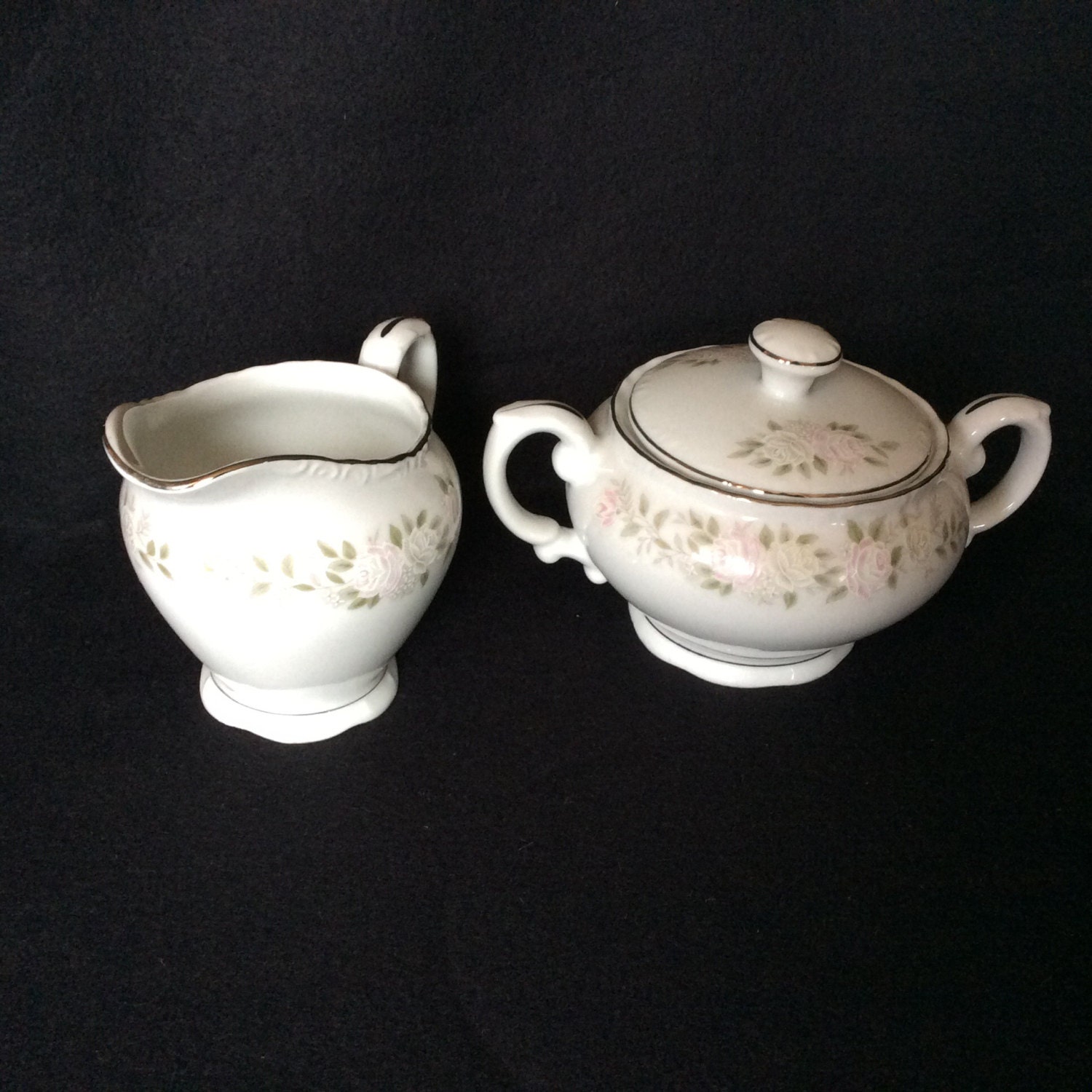 Vintage Sheffield China Classic 501 Creamer and Sugar Dish Set – Japan ...