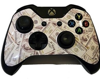 2 x Dollar Bill effect Skin Wrap Cover Stickers for Xbox One Controller