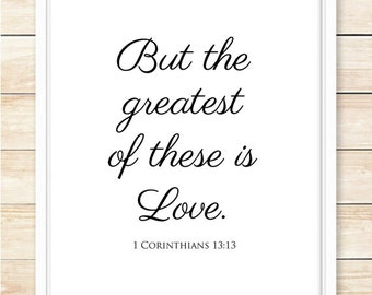 Popular items for 1 corinthians 1313 on Etsy