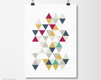 Popular items for printable triangles on Etsy