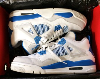 Nike Air Jordan Retro 4 IV "Military Blue" size 8.5