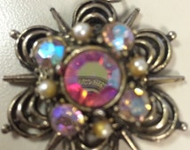 Popular items for pink crystal pendant on Etsy