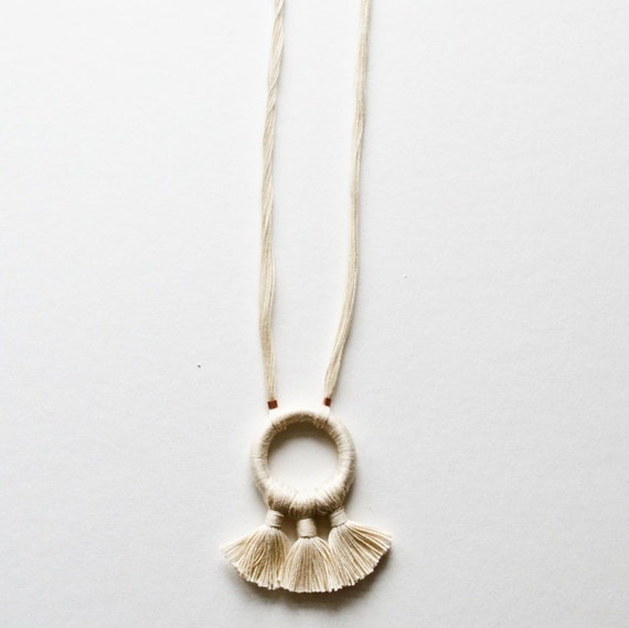 Items Similar To Necklace With Tassels On Etsy