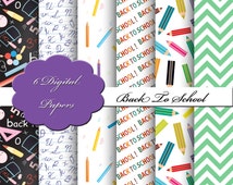 Popular items for digital scrapbook paper on Etsy