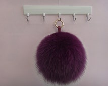 Popular items for fur ball keychain on Etsy