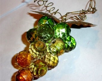 Popular items for crystal grapes on Etsy
