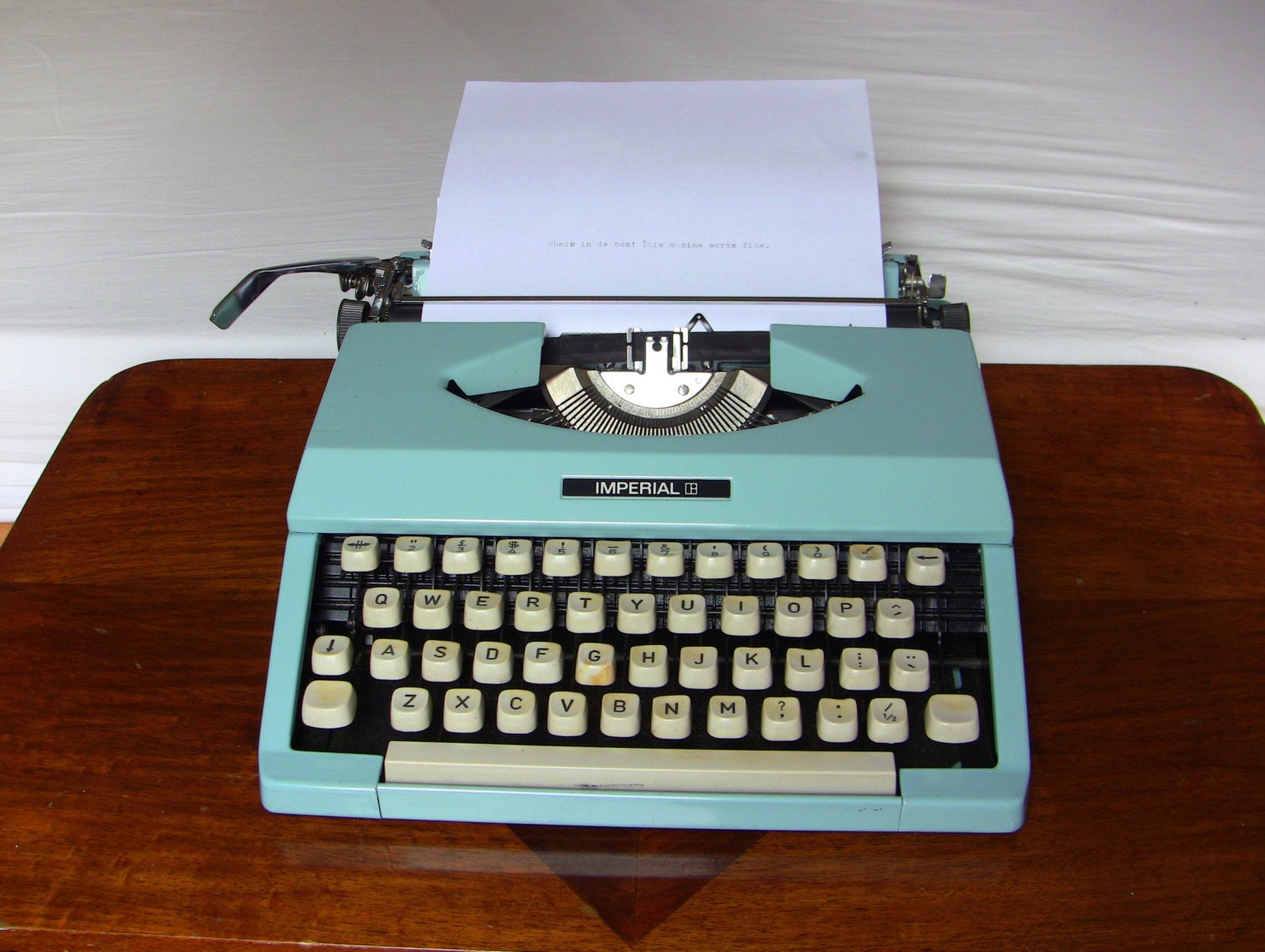 Baby Blue Imperial Signet Portible Typewriter Fully Working Made in ...