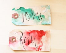 Popular items for calligraphy tags on Etsy