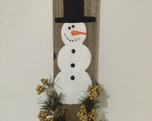 Popular items for rustic snowman on Etsy