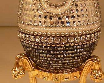 Hand Jeweled One of a Kind Egg
