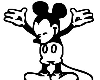 Mickey hands sticker | Etsy