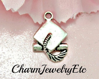 Graduation cap charm | Etsy