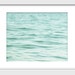 Aqua Ocean Art Print Sea Green Waves Mint by ColorPopPhotoShop