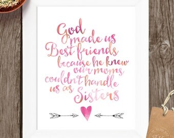 God made us friends | Etsy
