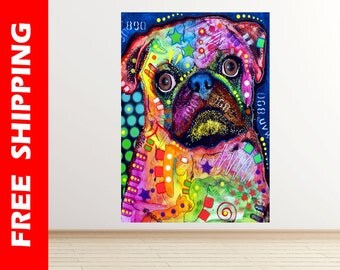 Pug pop art | Etsy