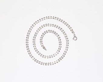 18 inch 925 STERLING SILVER Chain Nonna Necklace Links 18" Rhodium Finished