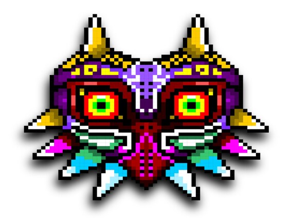 Items similar to 8 bit Majoras Mask! on Etsy