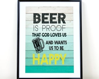 Beer quote | Etsy