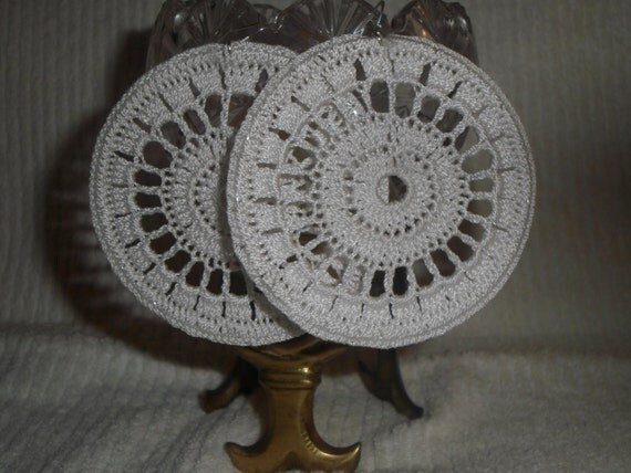 Sterling Silver Nylon Thread Crochet Hoop Earrings. Great Gift