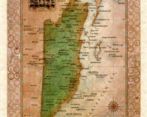 Popular items for antique wall map on Etsy