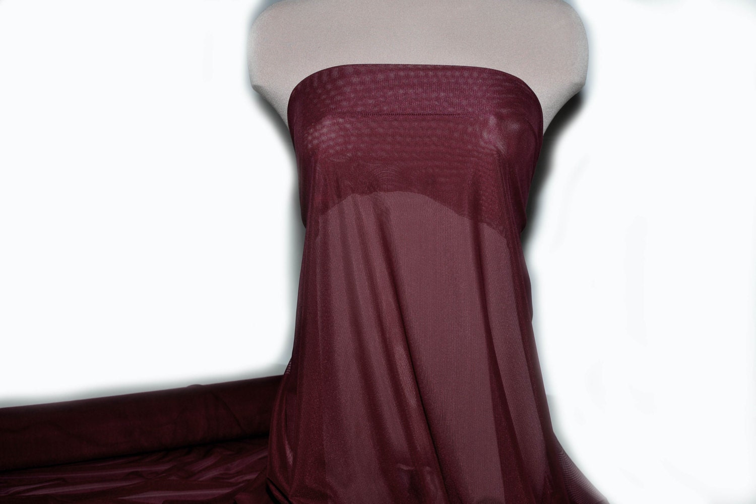 Power mesh stretch fabric semi sheer 4 ways stretch..