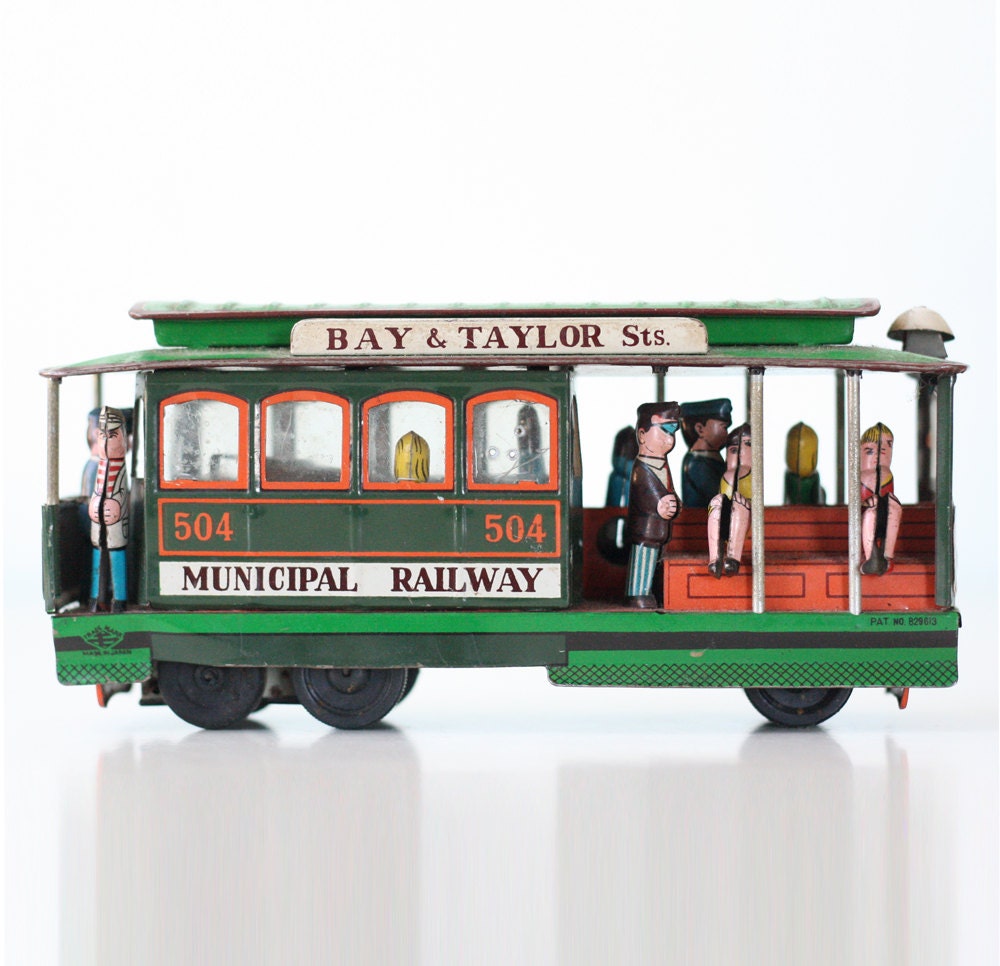 Vintage Train Tin Toy Train