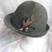 Rein haar Hat Vintage Green Wool Felt Yodeling by jonscreations