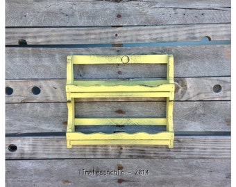 Wall Shelf - Wood Shelf - Nail Polish Rack - Spice Rack - Essential Oil ...
