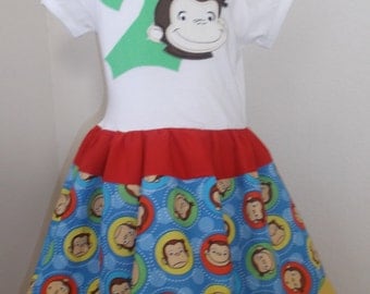 Curious george dress | Etsy