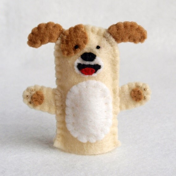Dog dog puppet dog finger puppet finger by KendrickStorytime
