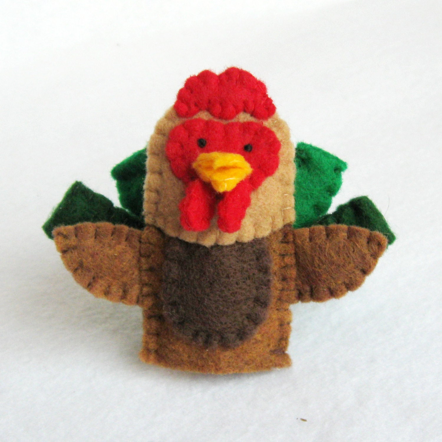 Rooster rooster puppet rooster finger puppet rooster felt