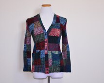 Popular items for patchwork cardigan on Etsy