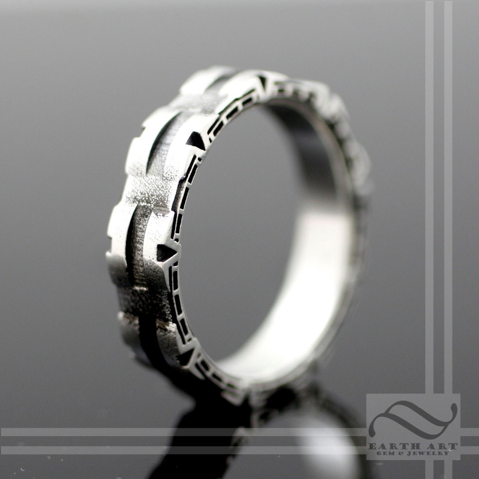 Stargate Ring Sterling Silver