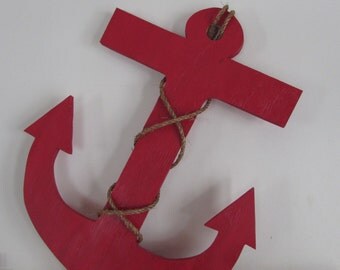 Wooden anchor sign | Etsy