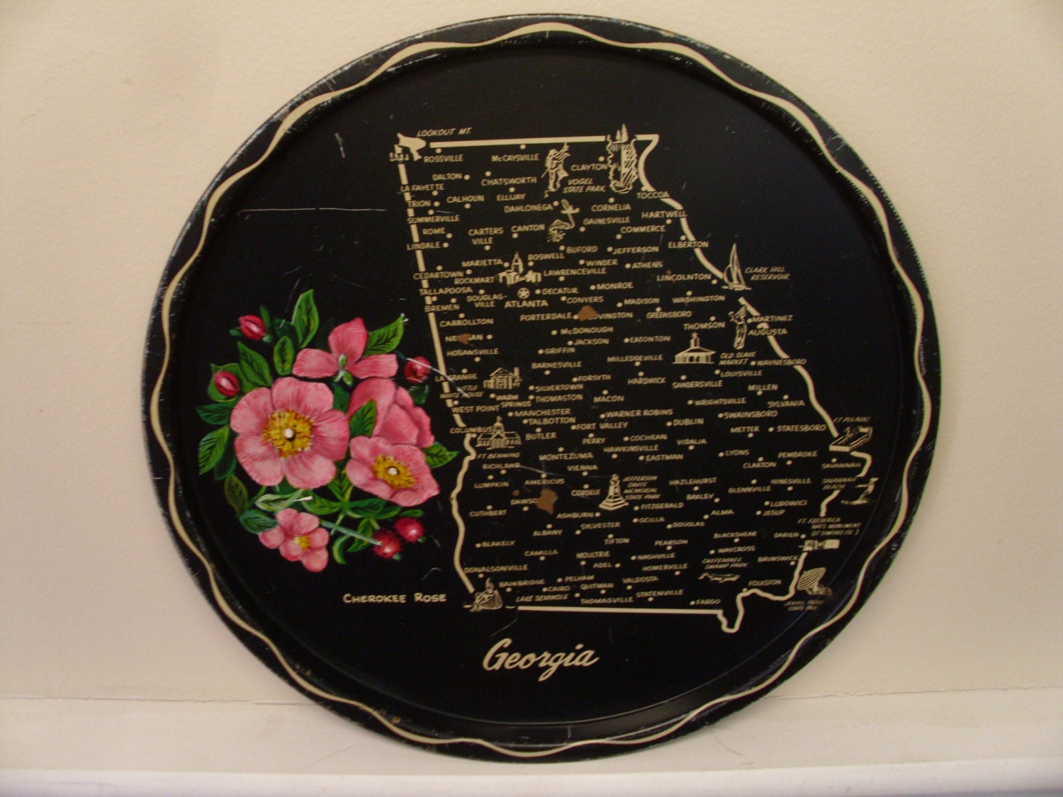 Vintage 1960’s Georgia State Tray – Haute Juice