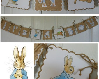 INSTANT DOWNLOAD Peter Rabbit Banner Peter Rabbit Baby