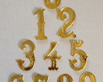 Popular items for gold numbers on Etsy