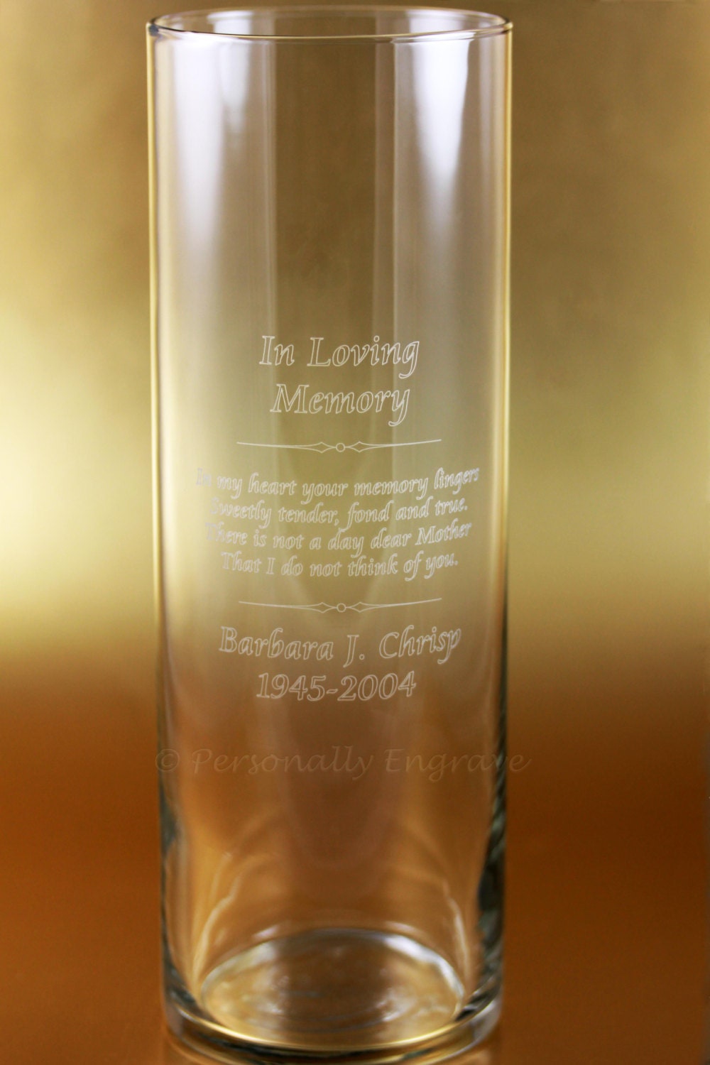 MEMORIAL CANDLE VASE Floating Candle in a by PersonallyEngrave
