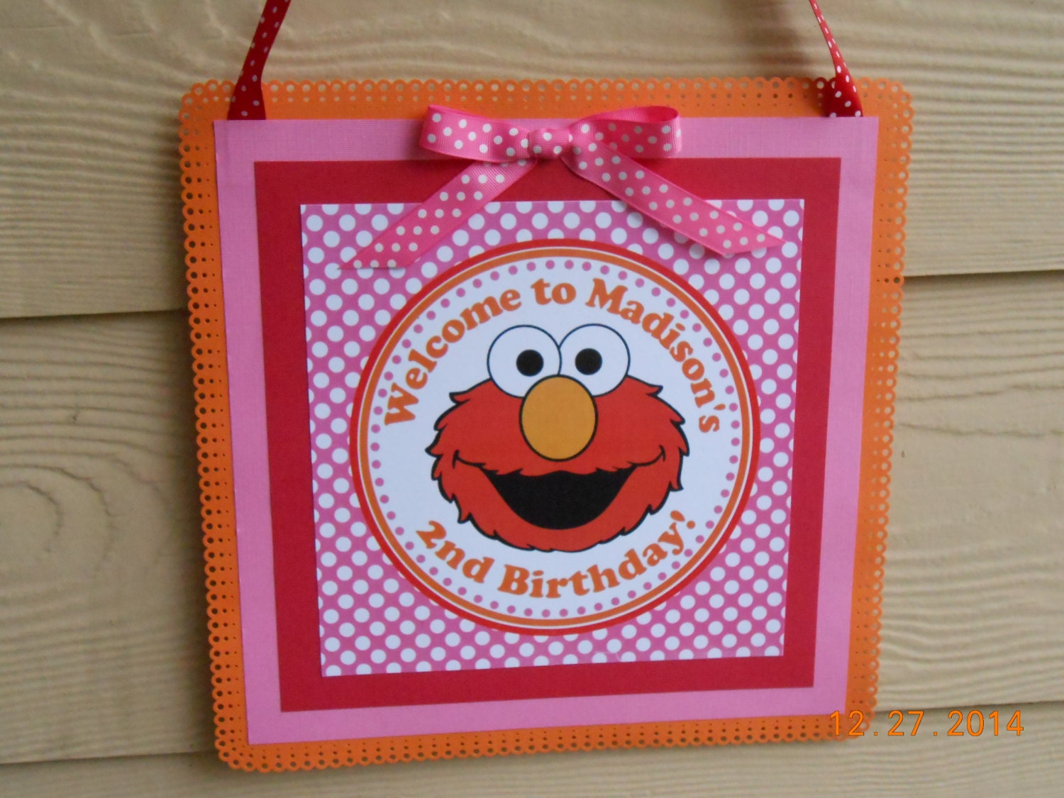 Elmo Door Sign-Sesame Street Door Sign-Elmo Birthday