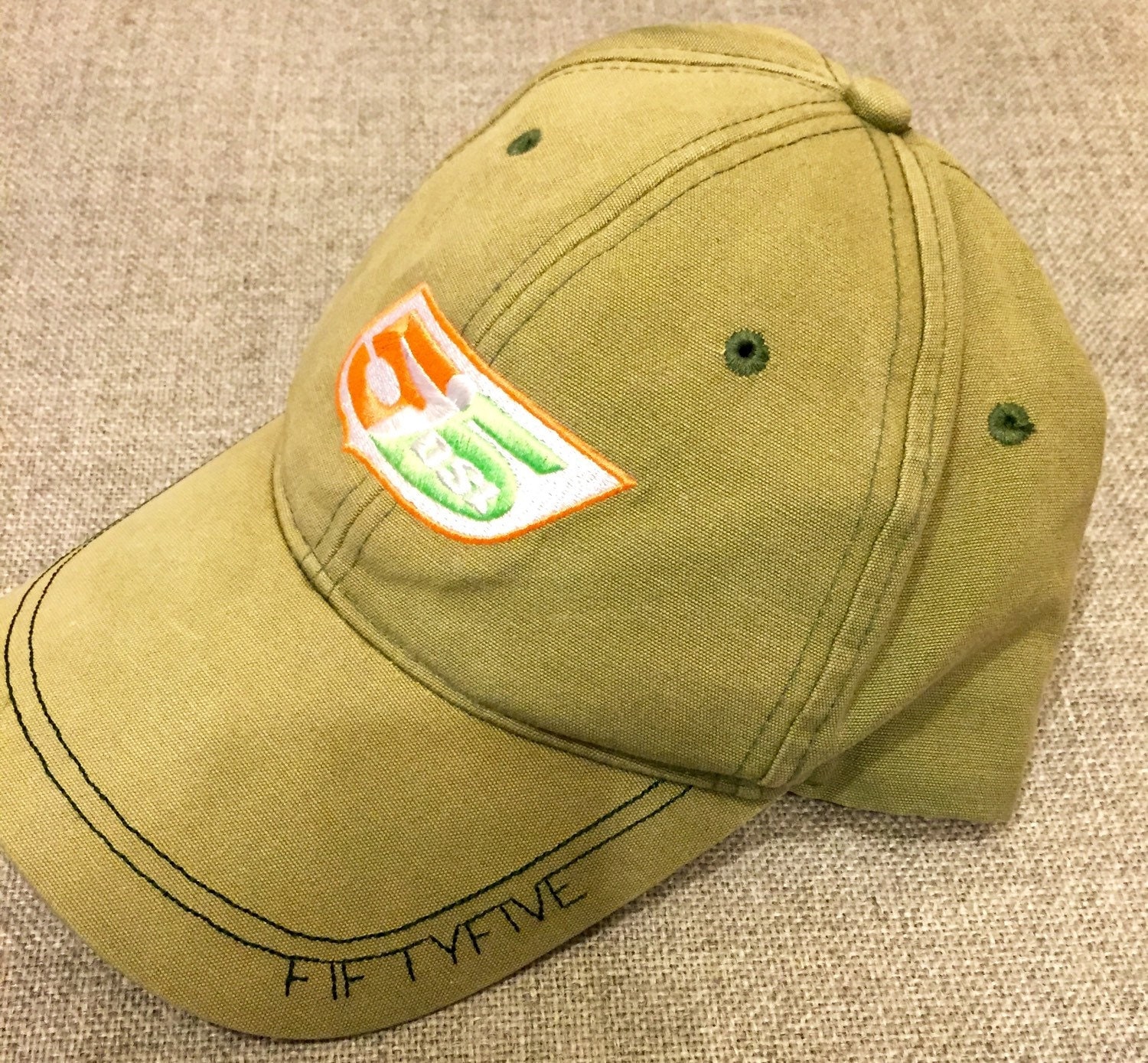 Vintage DIESEL Baseball Cap HAT Unisex Embroidered Logos Cotton Green ...