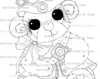 INSTANT DOWMLOAD Digital Digi Stamps Big Eye Big by SherriBaldy