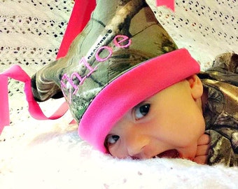 Realtree Camo Girls Baby Newborn hat Beanie "Cute Photo Prop" Girl ...