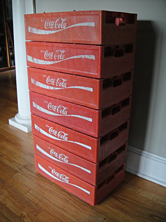 1982 Coca-Cola Crate Shipping Crate Plastic Crate Grocer