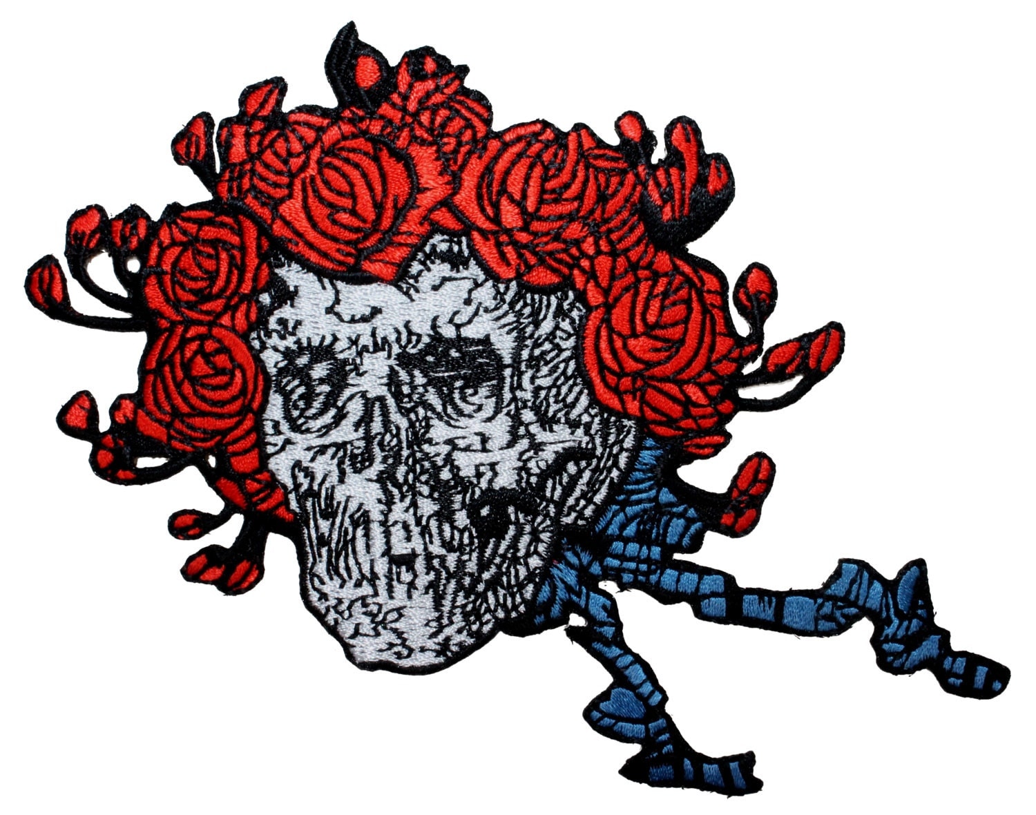 Grateful Dead Skull & Roses Album Band Art Rock Music Iron On