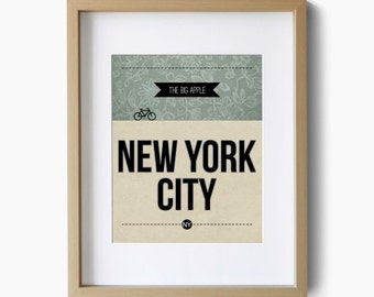 Single Letter Poster Print Custom Typography by TinaBlueShoes