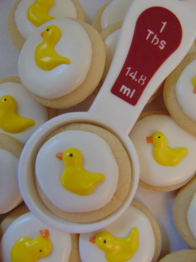 Bite Size Duck Cookies by TreatsbuyTerri on Etsy